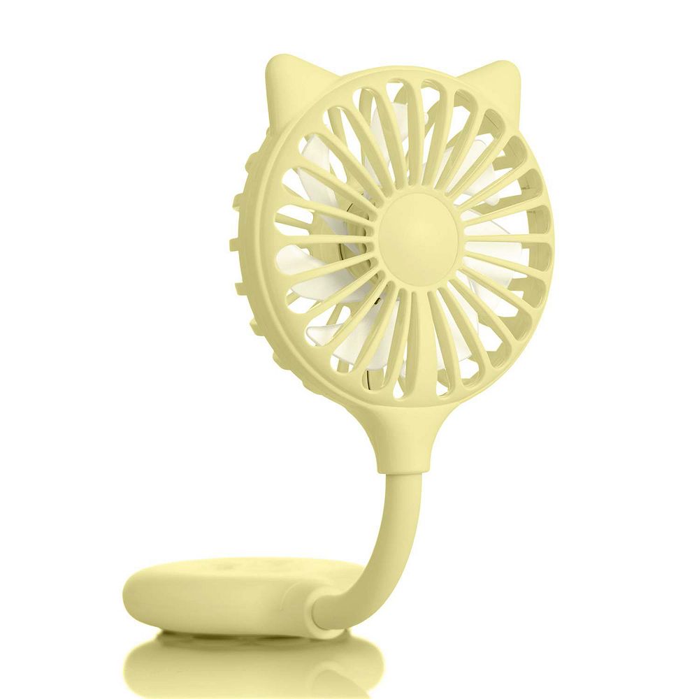 Hands-Free Cat Ear Fan with Rechargeable Battery Suction Cup Mounting ...