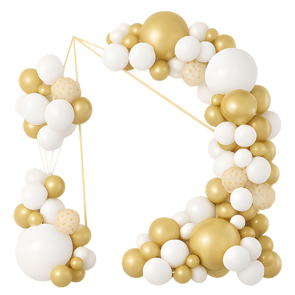 Gold Confetti Balloons Arch Set 124pcs Wedding, Shower or Grad Party ...