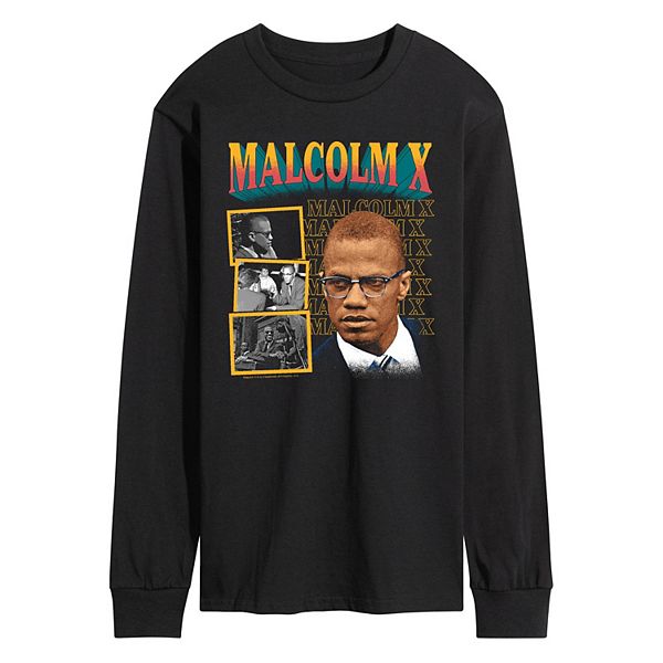 Men's Malcolm X Grid Long Sleeve Graphic Tee