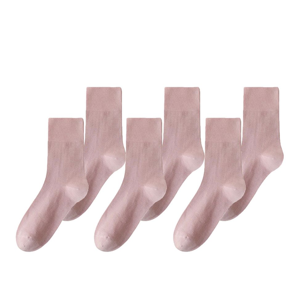Women's Soft Solid Color Ankle Socks 6Pk