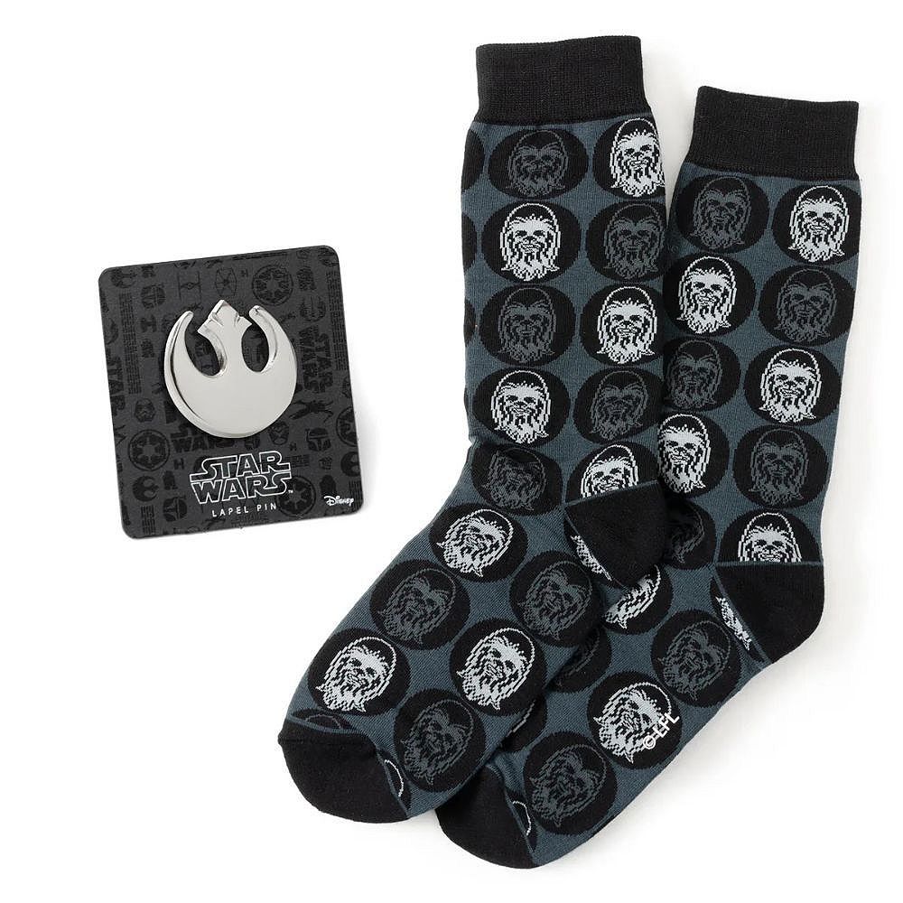 Star Wars Chewbacca Black Dress Socks and Rebel Alliance Starbird Crest ...