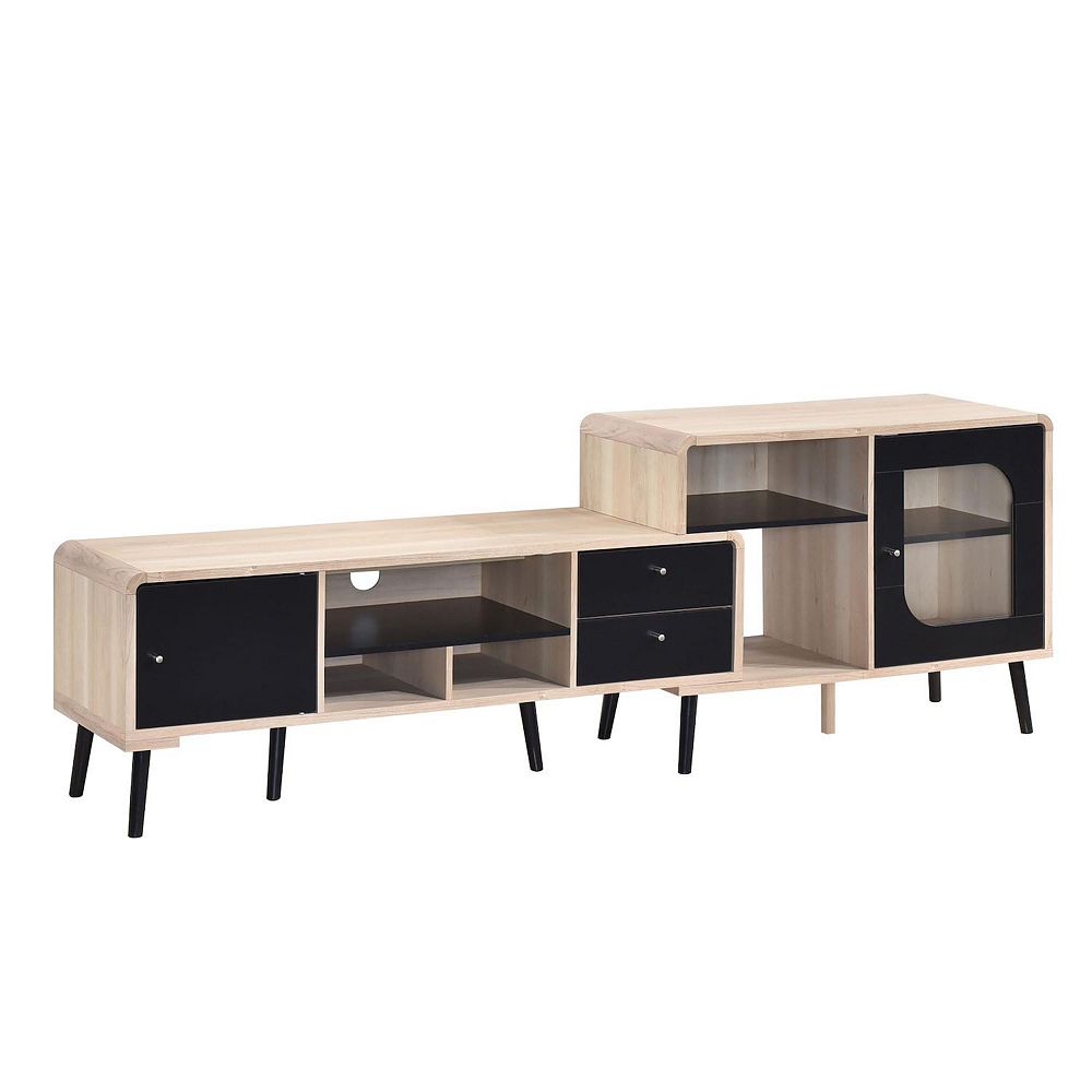 Kings Brand Furniture Nathan 75-Inch TV Stand, Entertainment Center ...