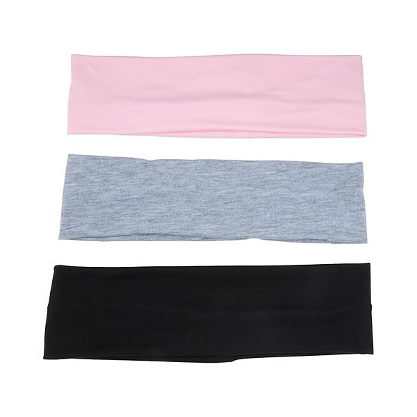 Emberly 3-Pk. Solid Color Headwraps