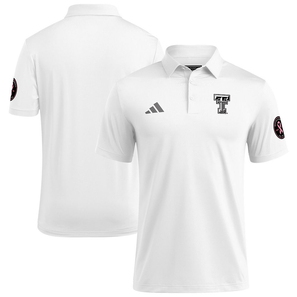 Men's adidas White Texas Tech Red Raiders Wear Pink Breast Cancer ...