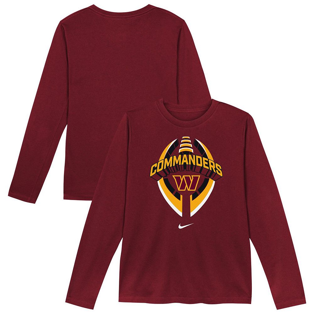 Toddler Nike Burgundy Washington Commanders Primetime Legend Icon Long ...