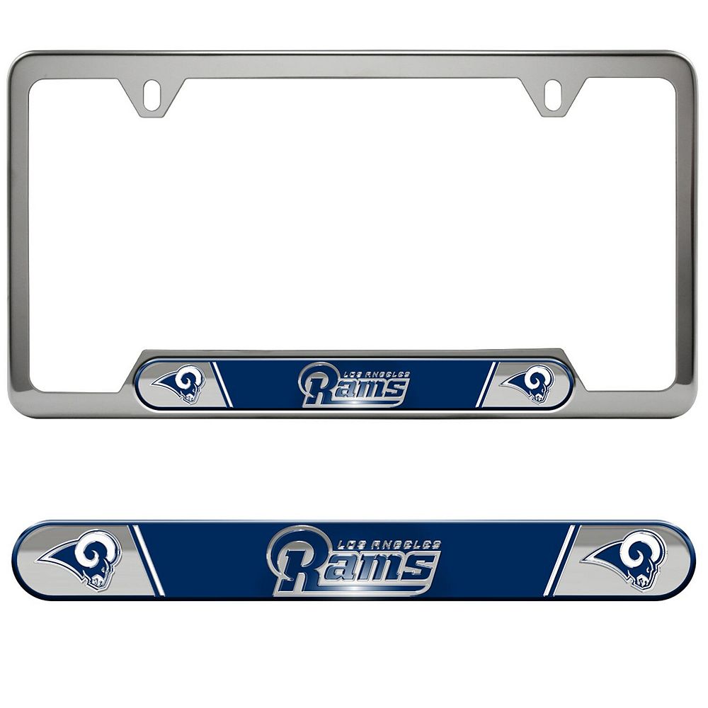 Logo Brands Los Angeles Rams Embossed License Plate Frame