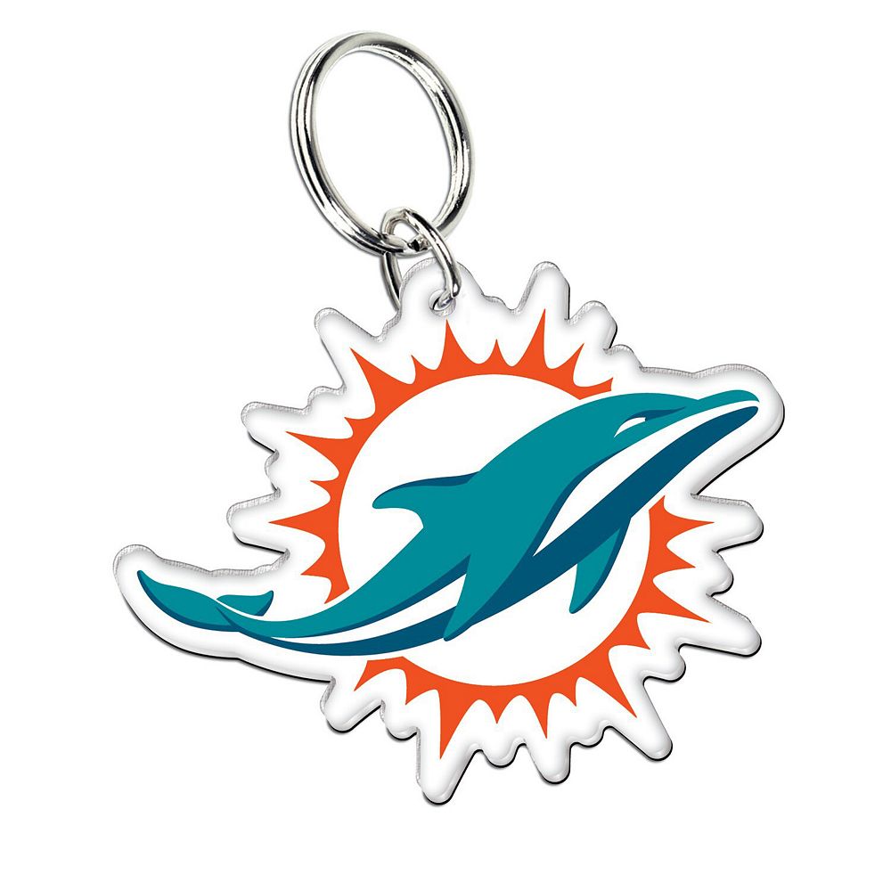 WinCraft Miami Dolphins Premium Acrylic Core Key Ring