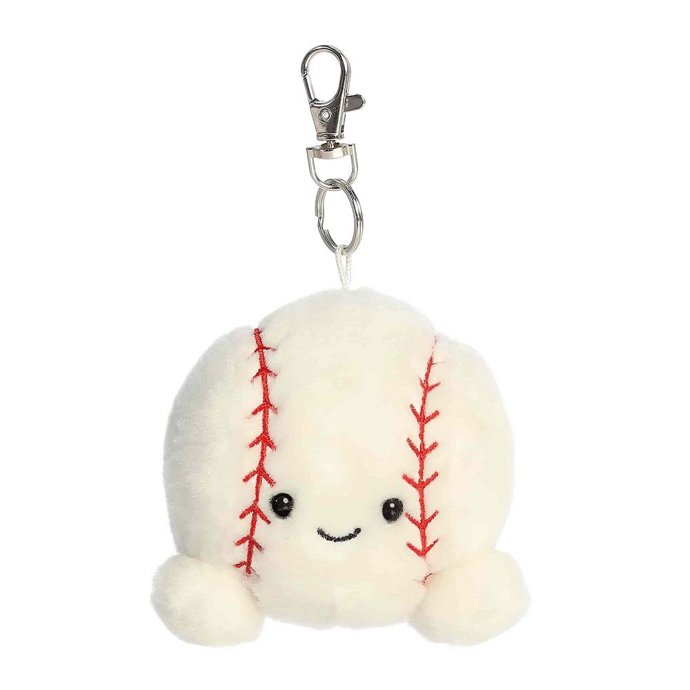 Aurora Mini White Adorable Clip-On 4" Slugger Baseball Palm Pals