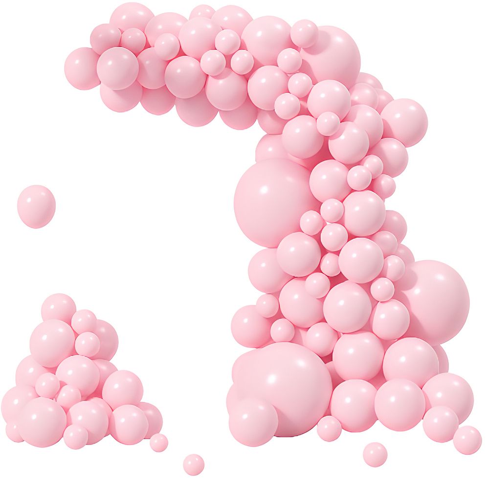 Light Pink Balloon Arch Kit 120 pcs Pastel Garland for Bridal Shower ...