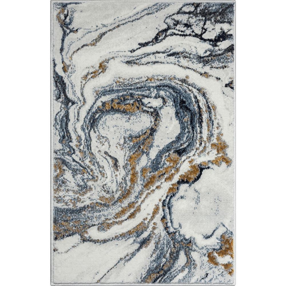 Luxe Weavers Marble Effect Abstract Area Rug