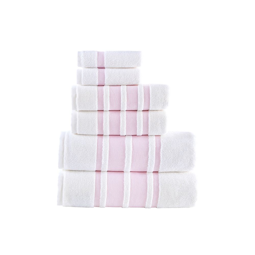 Brooks Brothers Contrast Border 6 pcs Towel Set