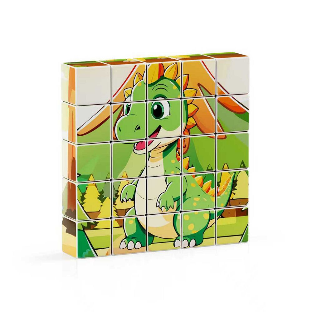 Contixo ST9 25-Piece Magnetic Dinosaur Blocks 6 Puzzles in One, STEM ...