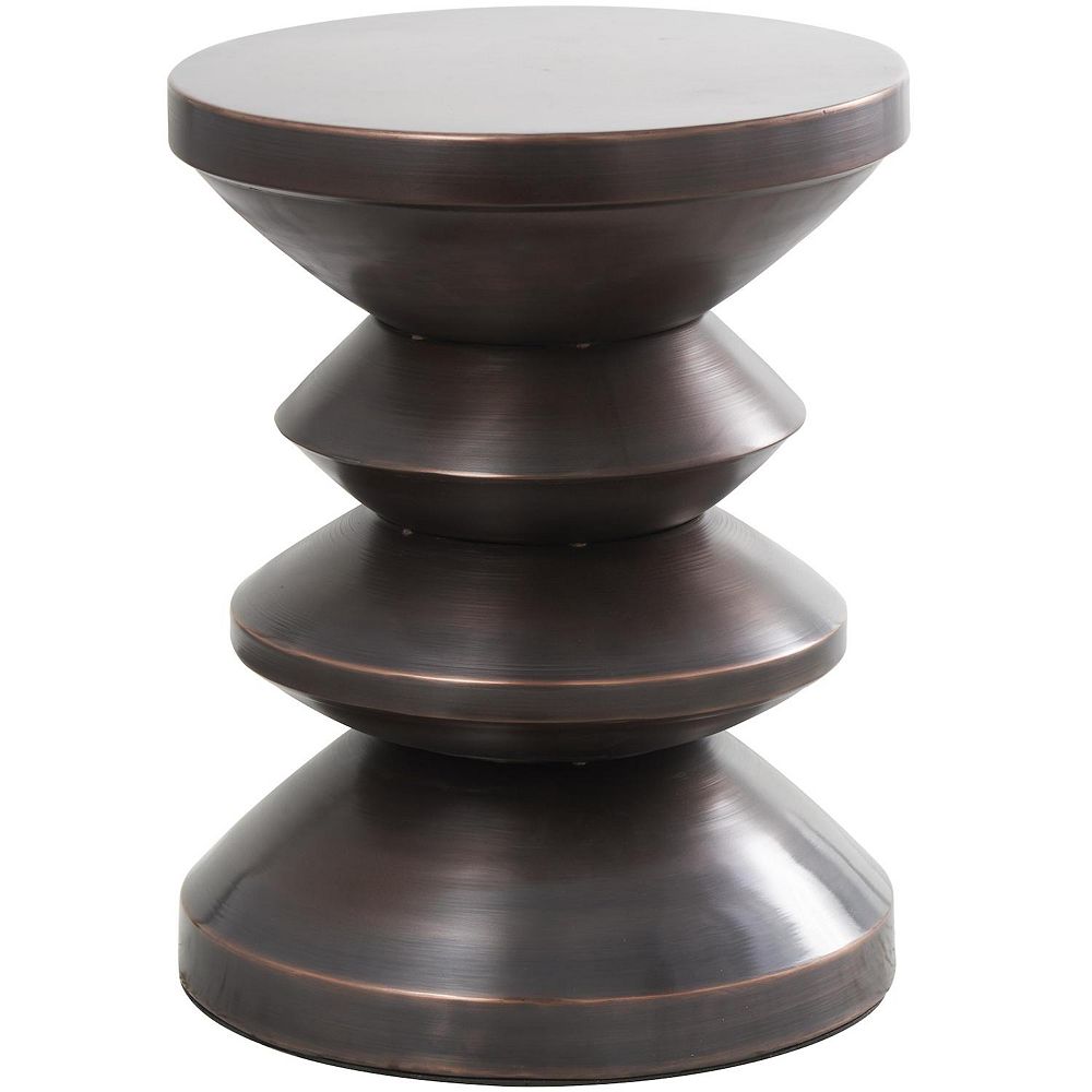 Stella & Eve Art Deco Inspired Metal End Table