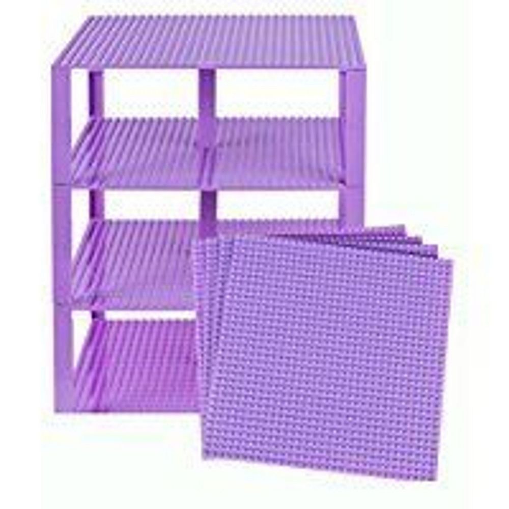 4 Stackable Baseplates 10x10 in, 32x32 Studs, 4 Plates & 30 Stackers ...