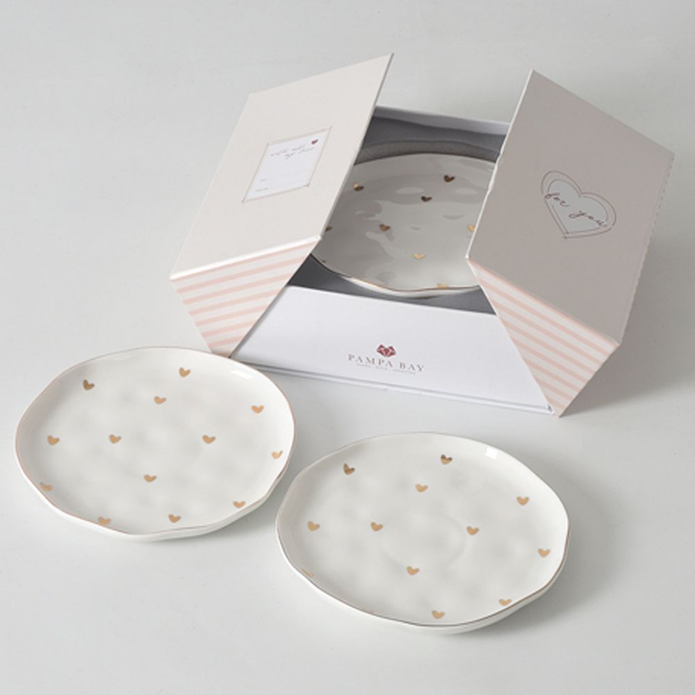 Pampa Bay 4-pc. Heart To Heart Dessert Plate Set