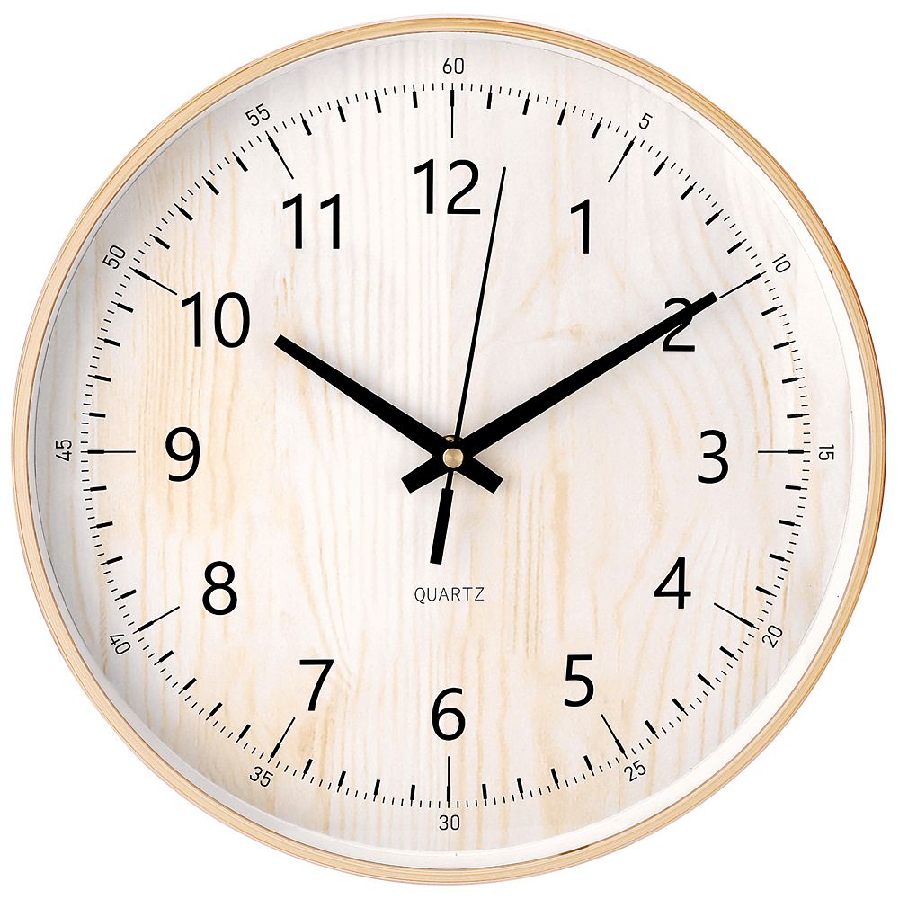 Wall Clock, Silent Non Ticking Battery Operated Modern Clocks for ...