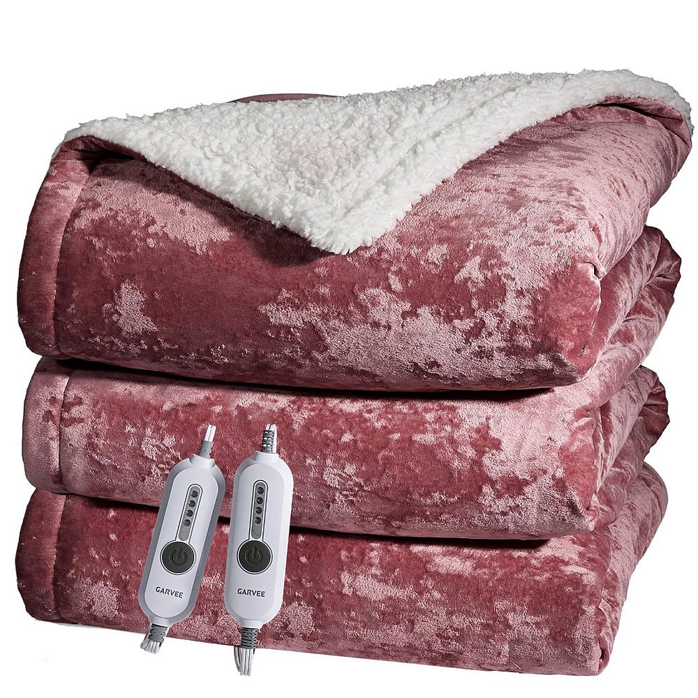 Electric Blanket Soft Heated Blanket, Velvet Cozy Fast Heating Throw ...