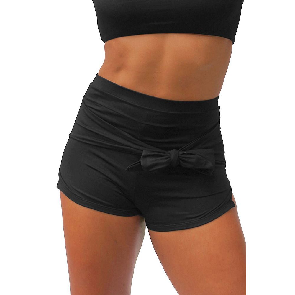 Moe tie-front swim shorts
