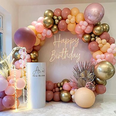50 Pcs 12 Inch Pink Balloons for Baby Shower Gender Reveal Birthday ...