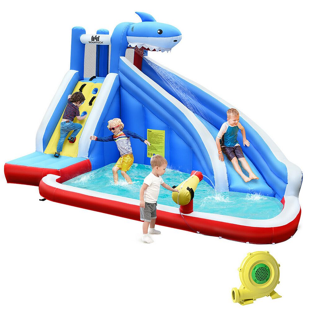 Costway Inflatable Water Slide Animal Shaped Bounce House Castle Splash ...