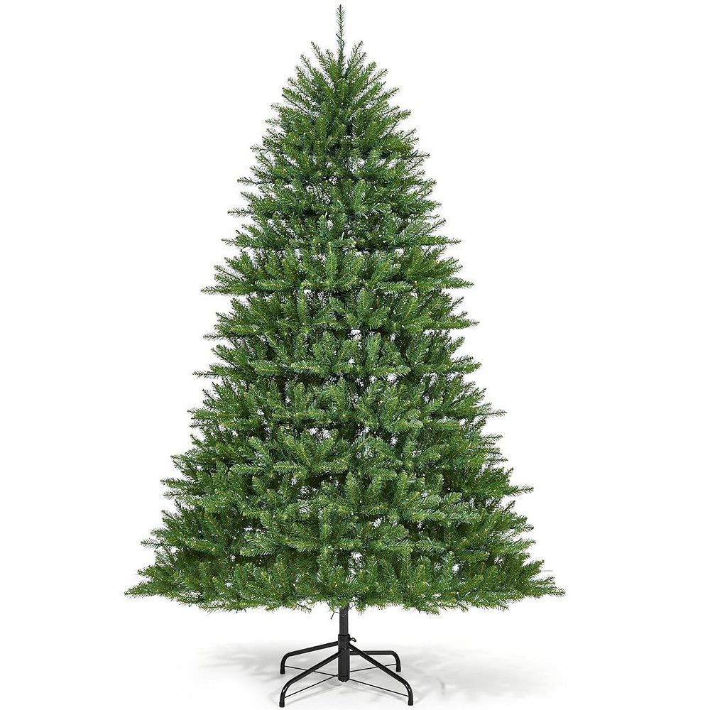 7.5FT PVC Christmas Tree Dual-Color LEDs Easy Setup Indoor Outdoor