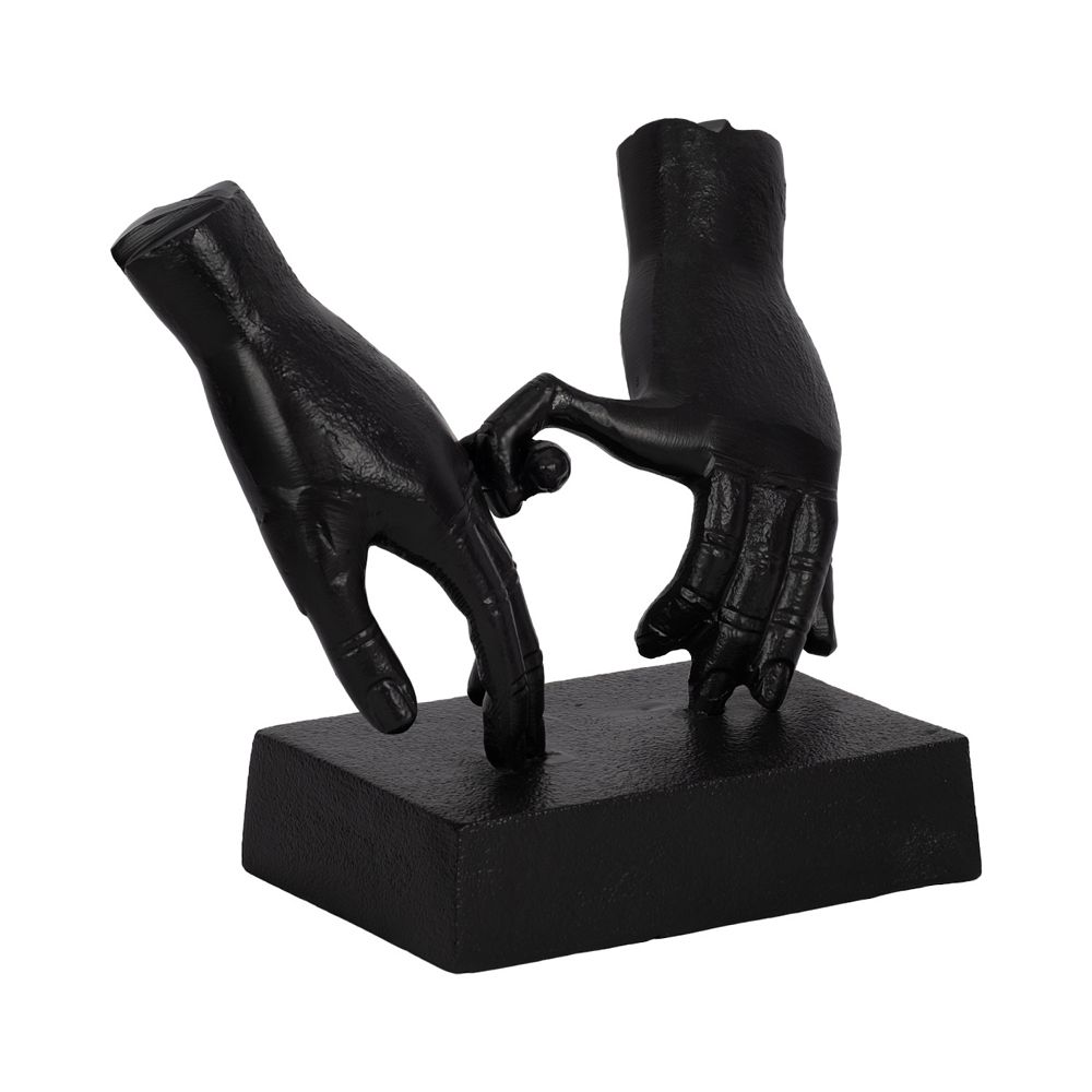 Sculpture Metal Aluminum Interlocking Hand Gesture - Modern Decor for ...