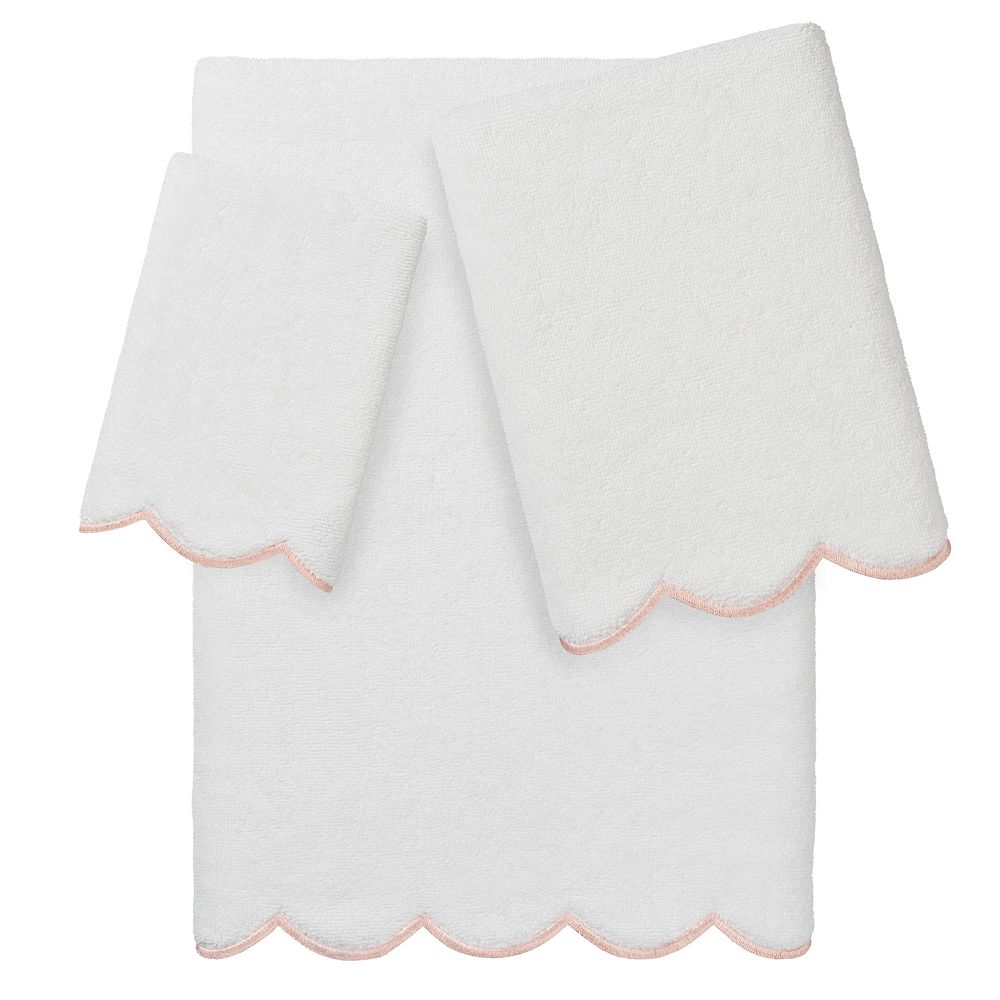 Linum Home Textiles Adornia Scallop 3-pc. Turkish Cotton Towel Set