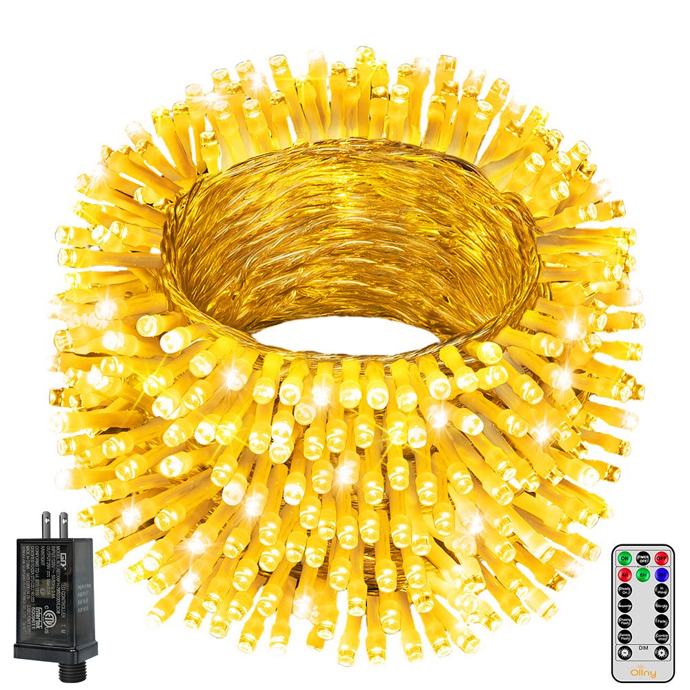 Ollny 400 LED 132ft Warm White String Lights