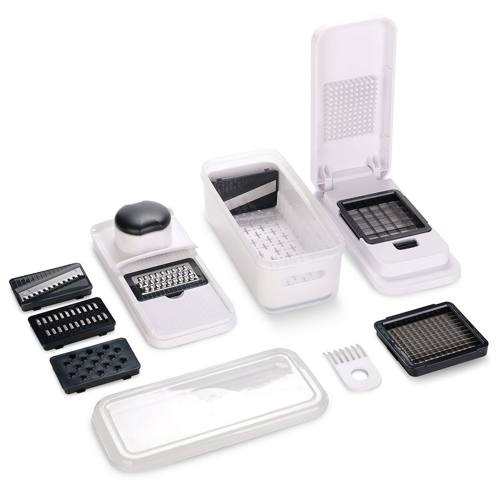 Cheer Collection Vegetable Slicer and Chopper with Seven Blades Multi ...