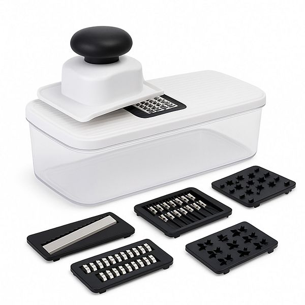 Cheer Collection Vegetable Slicer with Five Blades and Container ...