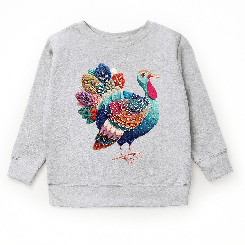 Turkey Patchwork Print - Youth Graphic Sweatshirt