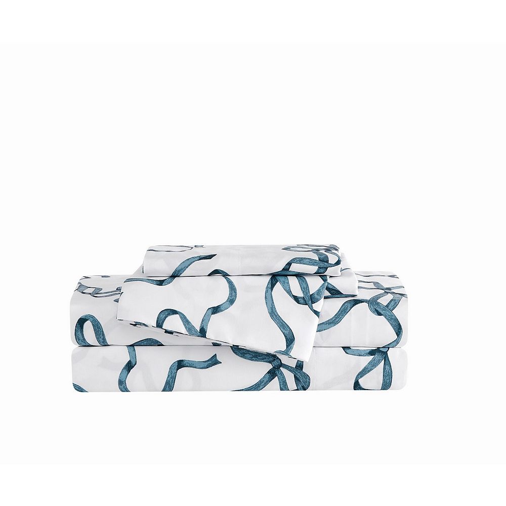 Truly Soft Printed Bow Sheet Set with Pillowcases