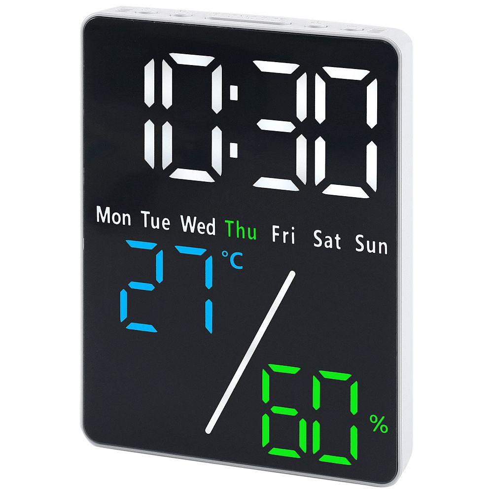 Dimmable LED Alarm Clock - 3-Level Brightness, Large LED Display, Dual ...