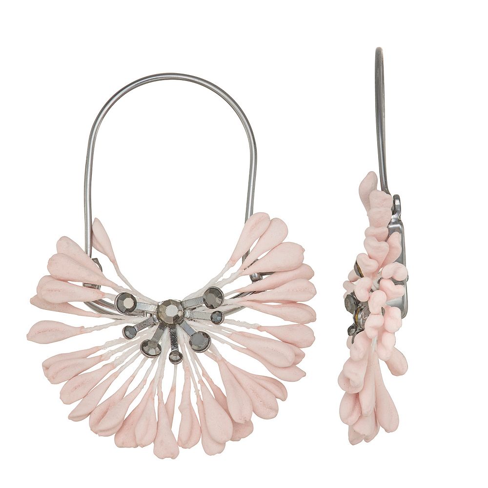 Simply Vera Vera Wang Flower Wire Hoop Earrings