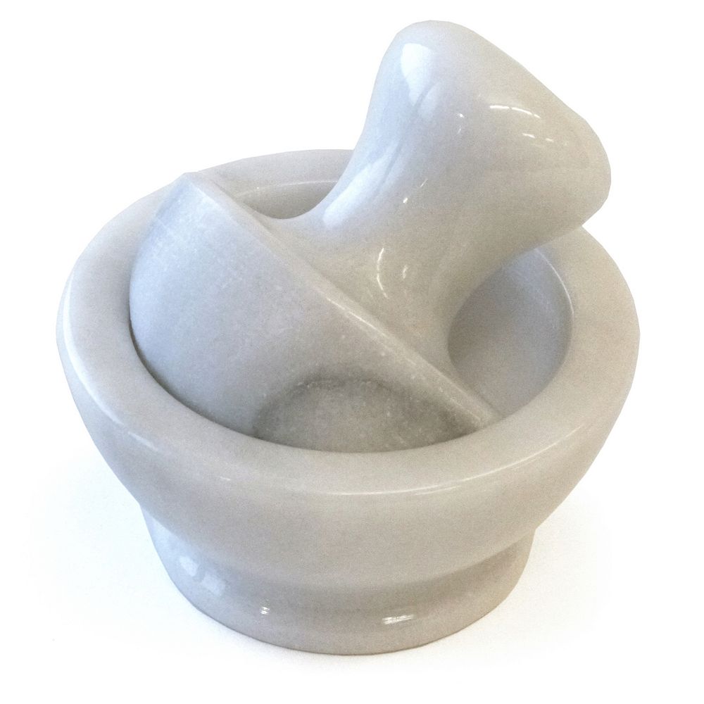 RSVP International Marble Spice Grinder - White