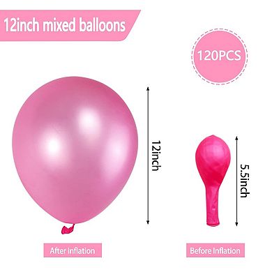 120Pcs Assorted 12 Inch Latex Balloons for Birthday Wedding Baby Shower ...