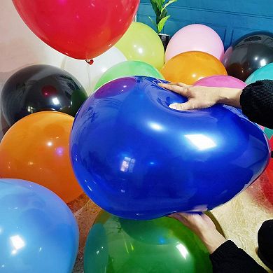 90Pack 18Inch Colorful Balloons Bulk 15 Colors Latex Balloons For Party ...