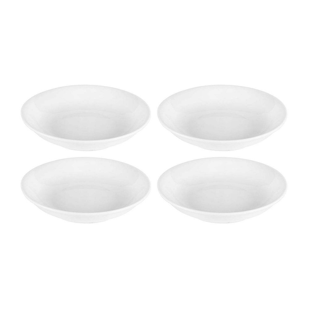 Porcelain Delta-Coupe dia.8" h:1.5" 18 oz. Round White Porcelain Deep ...