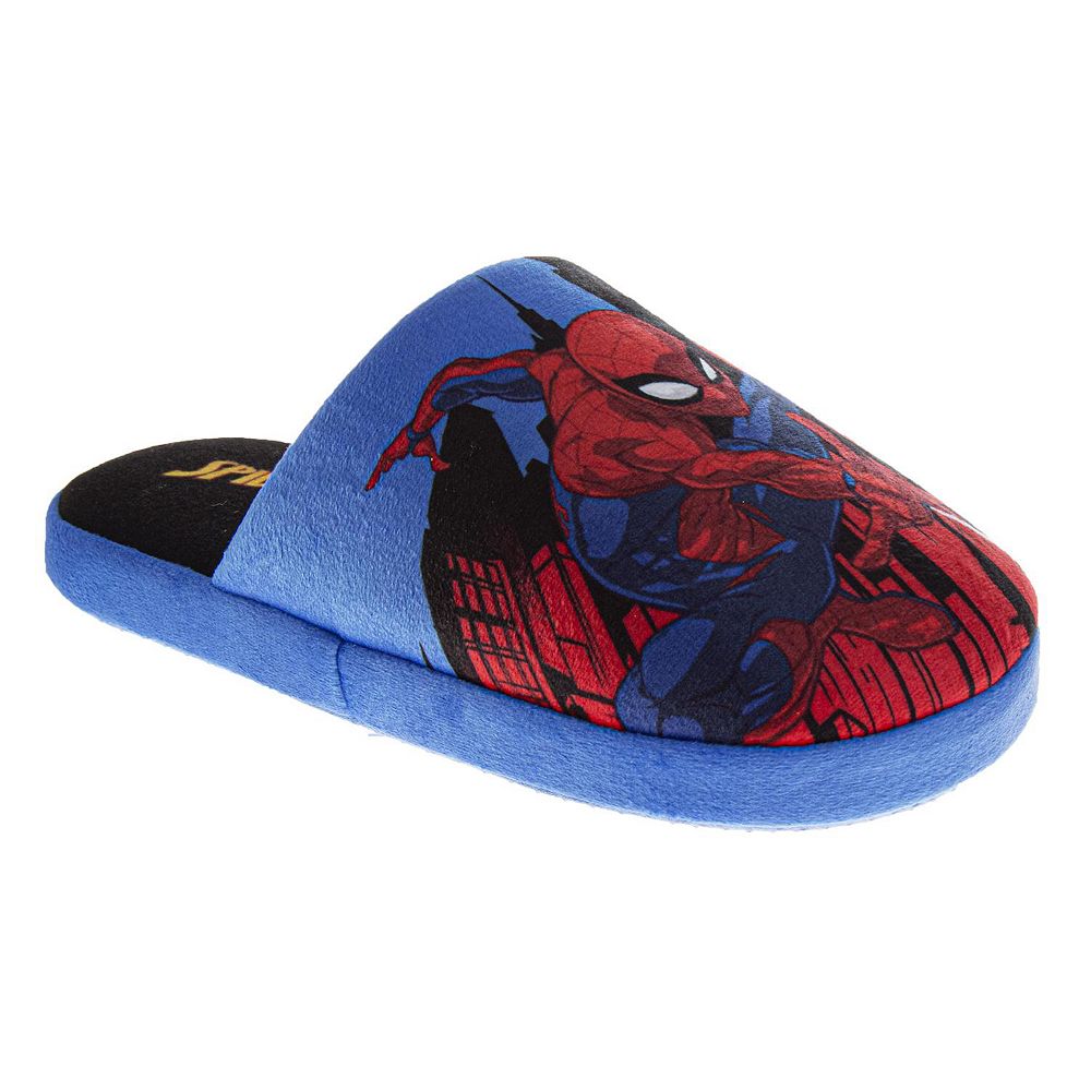 Marvel Spiderman Kids' Slippers Cozy, Plush, and Fun House Footwear ...