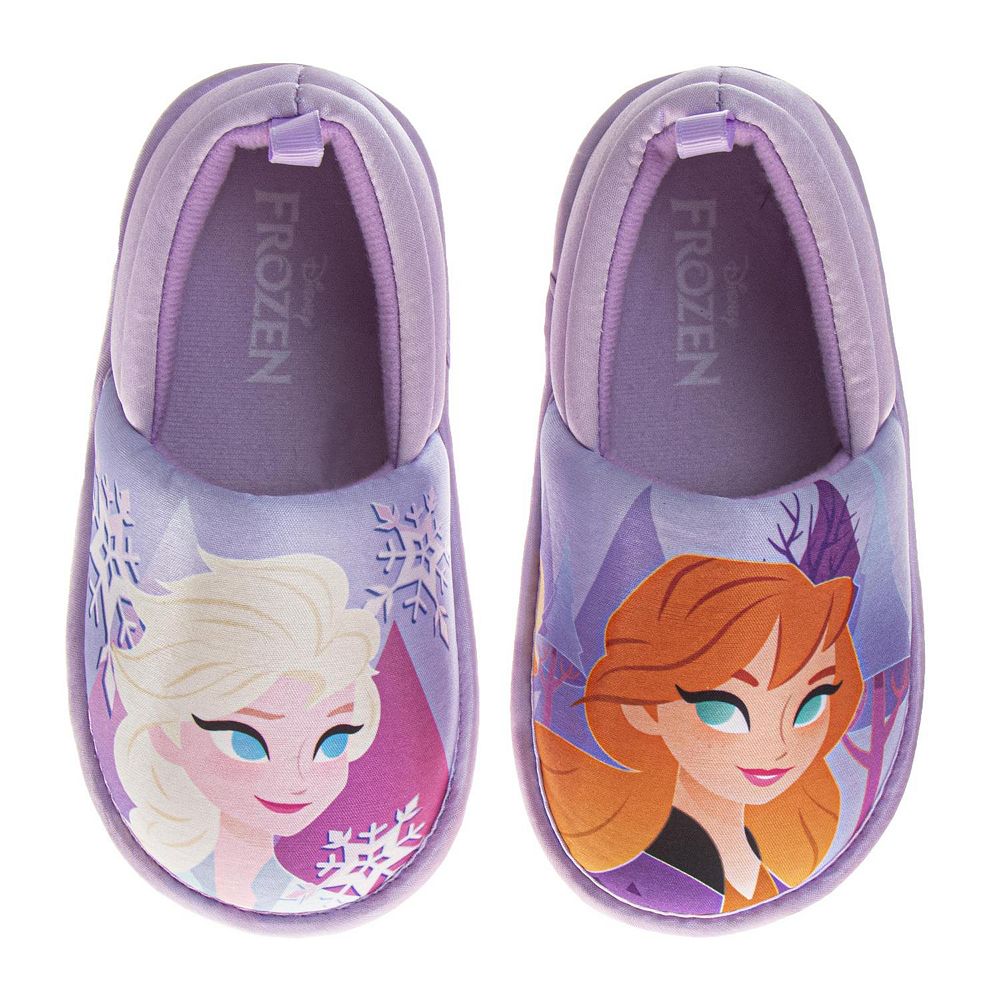 Disney Frozen Anna and Elsa Kids' Slippers Plush, Warm, and Soft House ...