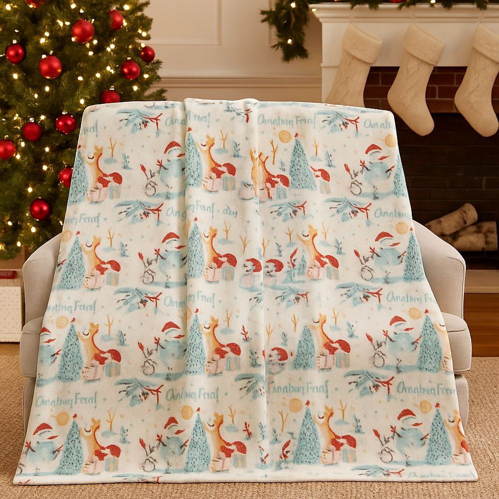 Kate Aurora Ultra Soft and Cozy Christmas Forrest Friends Santa Plush ...