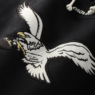 Men's '47 Black Philadelphia Eagles Big & Tall Split Zone Cornerback Hoodie