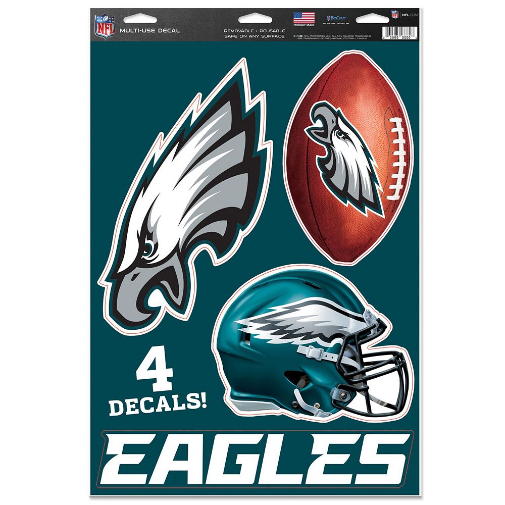 WinCraft Philadelphia Eagles Primary 11'' x 17'' Multi-Use Decal Sheet