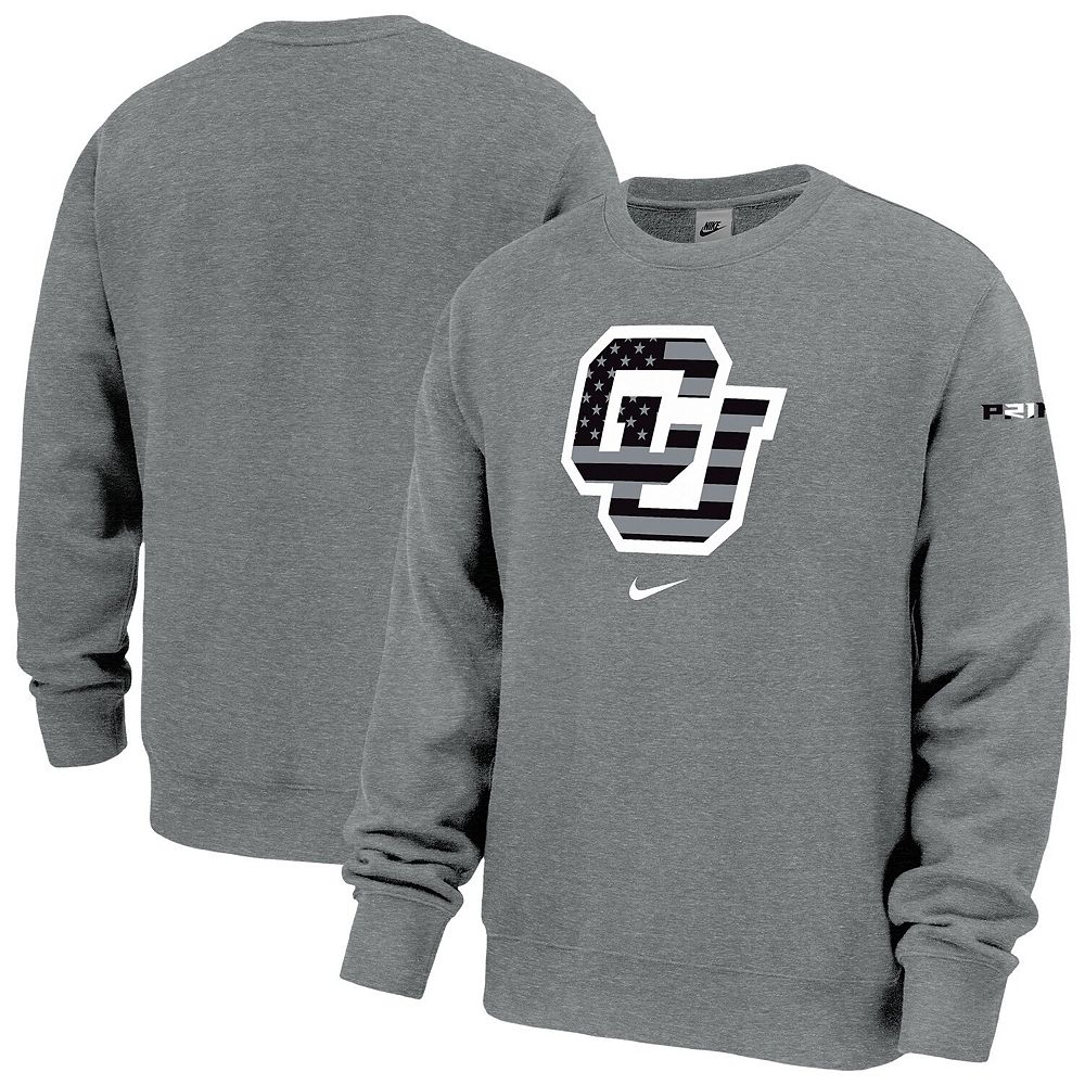 Men's Nike Gray Colorado Buffaloes Coach Prime Veteran's Day Club ...