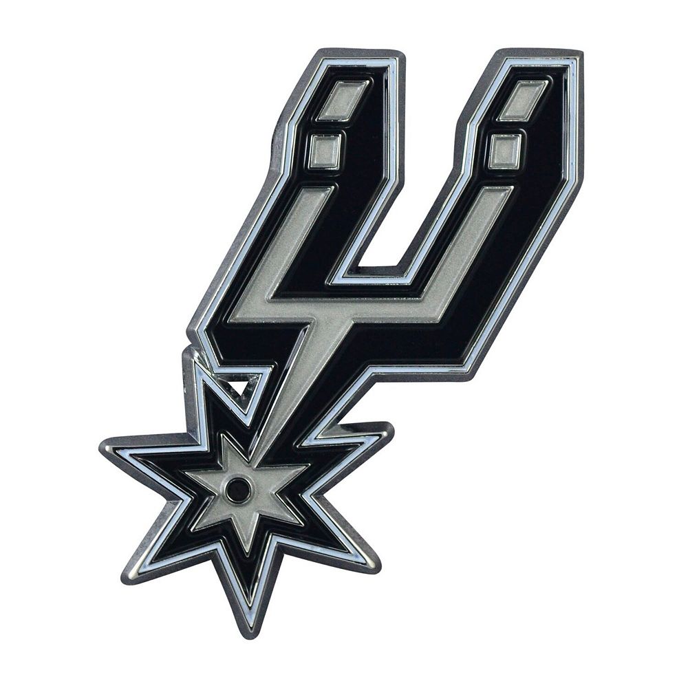 Logo Brands San Antonio Spurs Embossed Color Auto Emblem