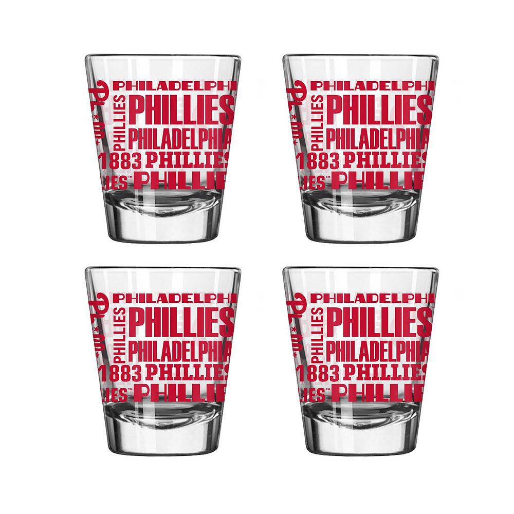 Philadelphia Phillies 4-Pack 2oz. Shot Glass Set
