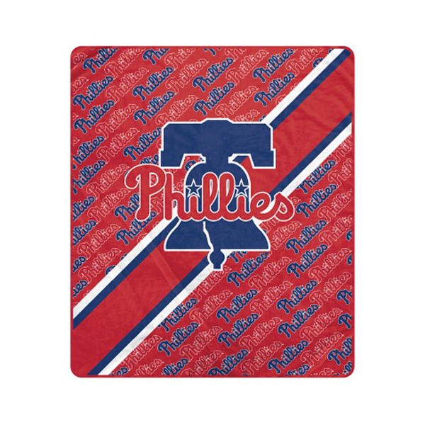Pegasus Philadelphia Phillies 60" x 70" Diagonal Lined Wordmark Ultra ...