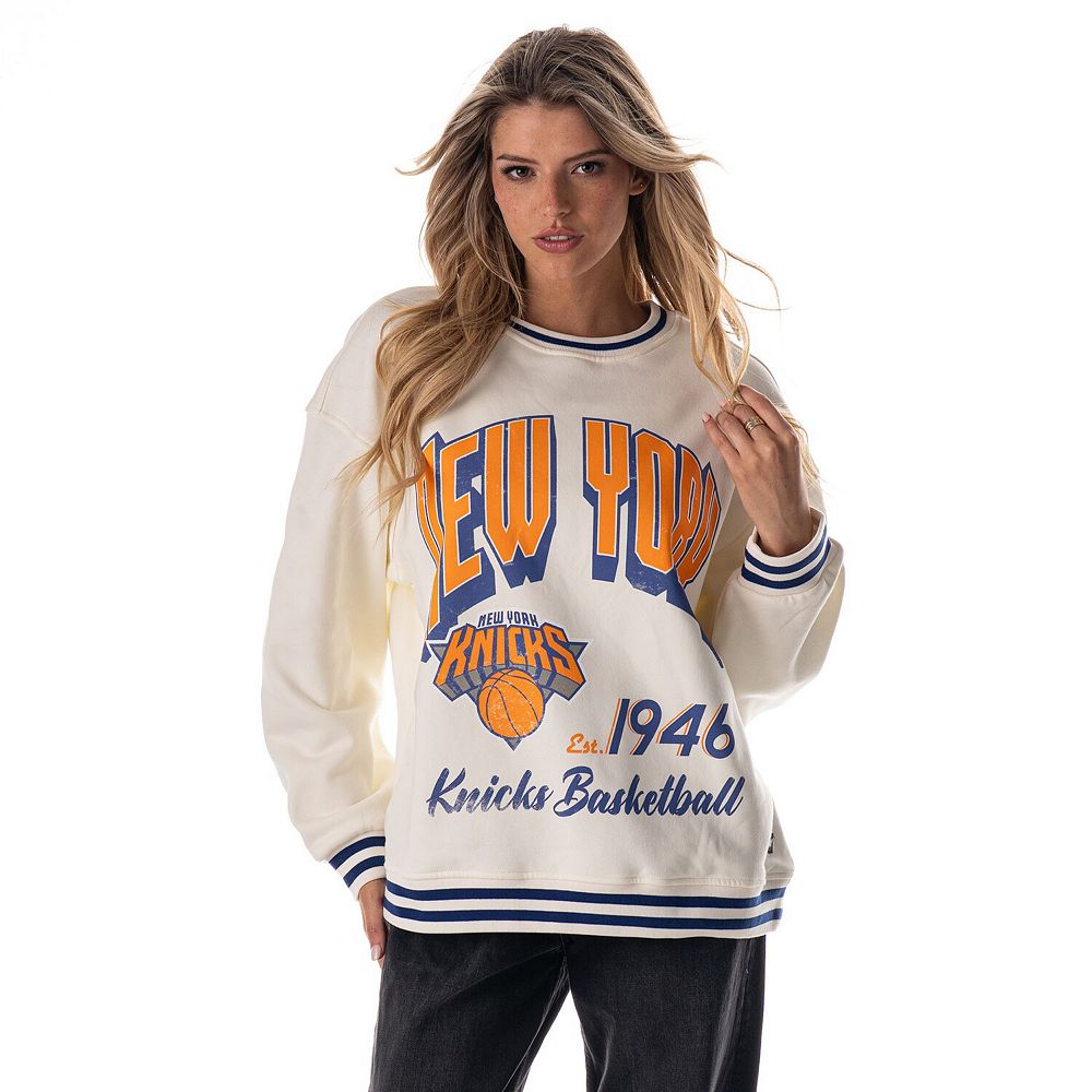 Unisex The Wild Collective White New York Knicks Oversize Vintage ...