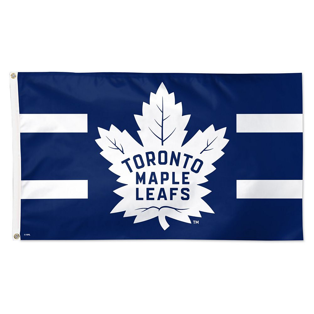 WinCraft Toronto Maple Leafs 3' x 5' Team Stripe Deluxe Single-Sided Flag