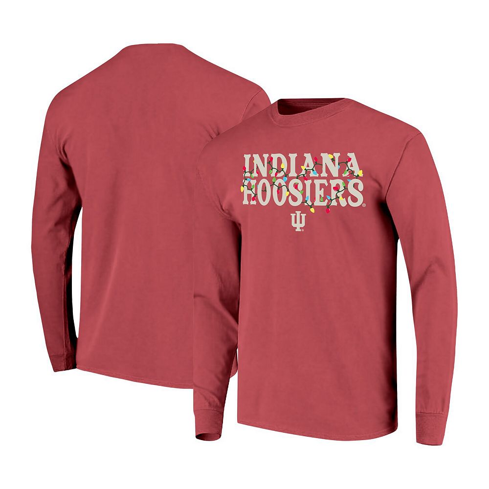 Women's Image One Crimson Indiana Hoosiers String Lights Comfort Color ...